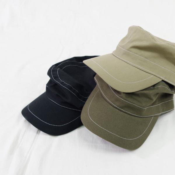 一昔前に流行したミリタリーアイテムをデザインソーズにしたワークキャップスタイルも最近は新鮮な印象ですね。コーディネイトにプラスしてちょっと男っぽい印象に。イングランド製の確かな品質でオススメです！▼サイズ :頭周(最大) 55cm(59cm...