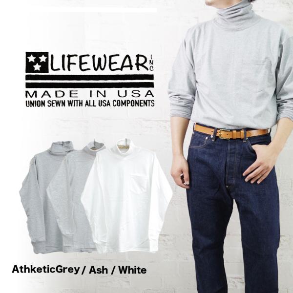 大人気のUSA製LIFEWEARのタートルネックの胸ポケット付きモデルが入荷しました！昨今のスタイリングに欠かせないタートルネックもチョイスするならアメリカらしいタフで気兼ねなく着られるこれがイチオシです！▼サイズ(cm)　　　　S　　　M...