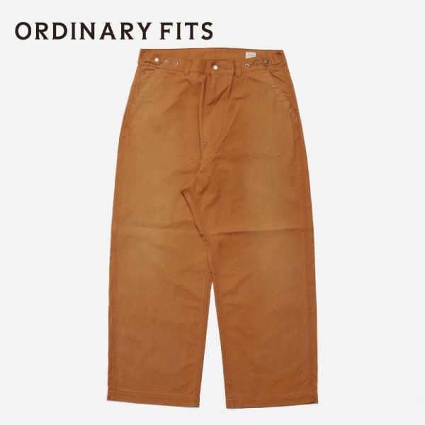 ペンキ飛びを省略してすっきりした印象で穿いていただけるモデルです。特徴的なルーズなシルエットと経年変化も楽しめるっブラウンダック地でリラックスして気兼ねなくガンガン穿いてください！　　　　　30　　32　　34　　36　 　 ウエスト 40...