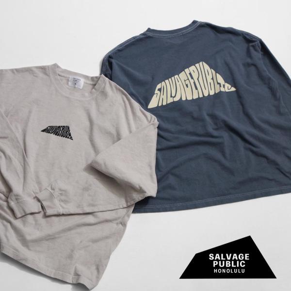 今までにないカラーで登場のSALVAGE PUBLIC人気アイテムのロンTeeです。顔料染め特有の着古したような風合いでナチュラルなヤレた雰囲気が◎春に向けてオススメのトップスです。 　　　S　　　M　 　　L　　　XL　 　身幅 59cm...