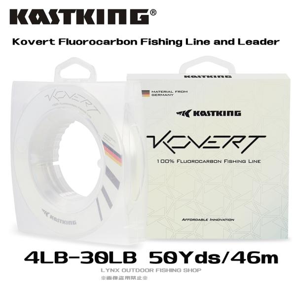 KastKingKovert Fluorocarbon Fishing Line and Leaderカストキングコバート フロロカーボン フロロカーボン ライン リーダーcolor:Clear50yds/46m4LB-50LB新製品のKo...