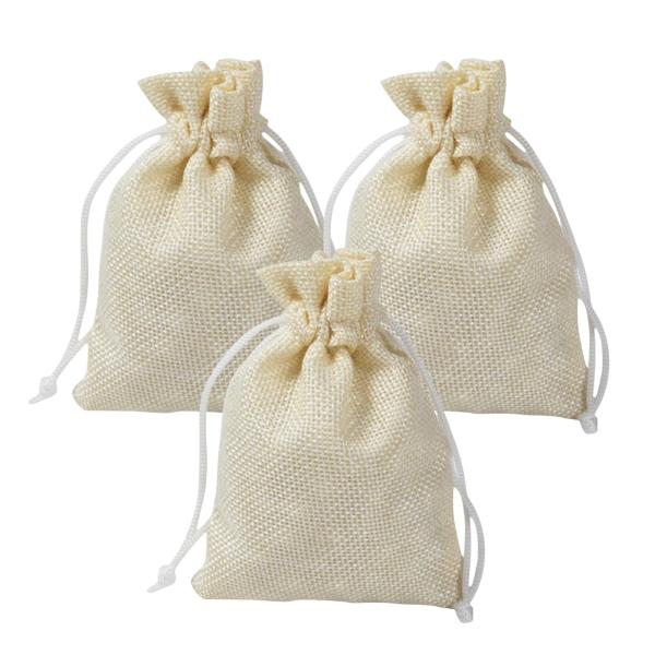 材質：擬麻布，製品サイズ：約15×20 CM 3枚セット（純手作りで、1-2 cmの誤差があるのは正常で、気になる人は慎重にたたいて、理解してくれてありがとう）【耐久性に優れた素材】：リネンを模した素材を採用しておる巾着袋で、耐久性に優れて...