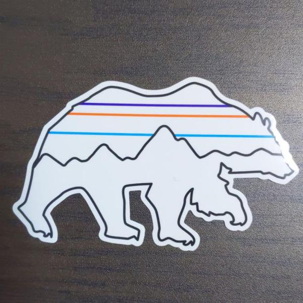 【pa-92】patagonia sticker パタゴニア ステッカー BACK FOR GOOD BEAR バックフォーグッドベア※ラミネート加工有■カラーホワイト系■サイズ縦6.3cm×横10.3cm※稀に折れ、印刷ミス、粘着汚れがあ...