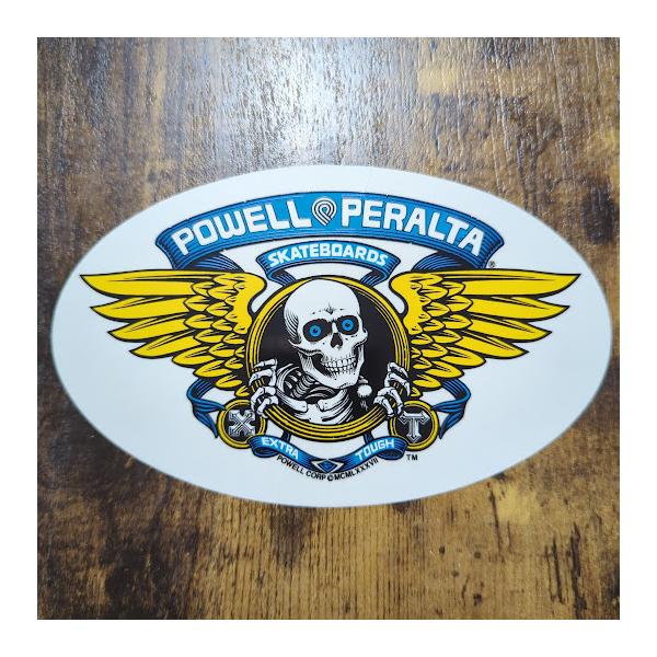 【ST-1048】 Powell Peralta skateboard sticker パウエル ペラルタ スケートボード ステッカー WINGED RIPPER OG■カラー：ブルー系（クリアタイプ）■サイズ：縦10.3cm×横16.8c...