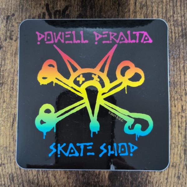 【st-1141】 Powell Peralta skateboard sticker パウエル ペラルタ スケートボード ステッカー Rat Santa Barbara Skate Shop ブラック■カラー：ブラック系■サイズ：縦10....