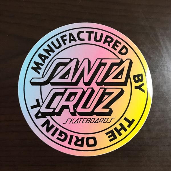 【ST-254】Santa Cruz Skateboards サンタクルーズ スケートボード ステッカー MFG Fade Dot■カラーパステルカラー■サイズ縦7.4cm×横7.4cm※稀に折れ、印刷ミス、粘着汚れがある場合があります。
