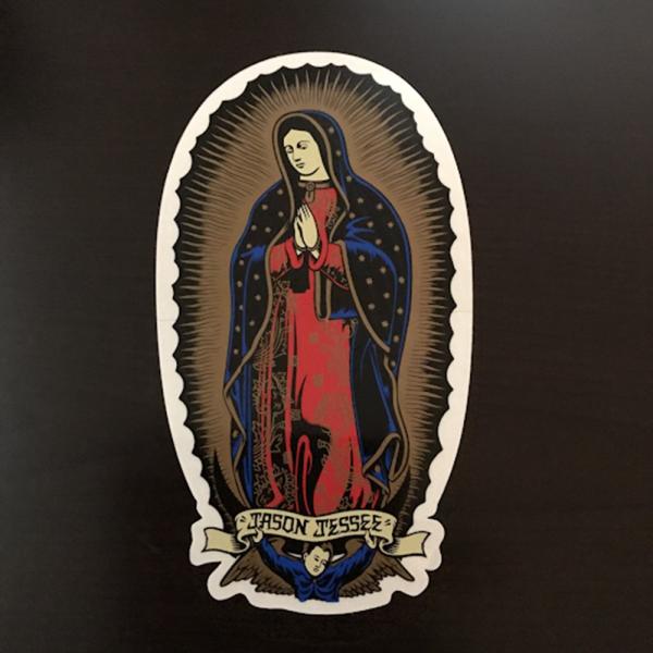 【ST-394】Santa Cruz Skateboard サンタクルーズ スケートボード ステッカー Jason Jessee Guadalupe■サイズ縦15.8cm×横9cm■カラーゴールド系（クリアタイプ）※稀に折れ、印刷ミス、粘着...