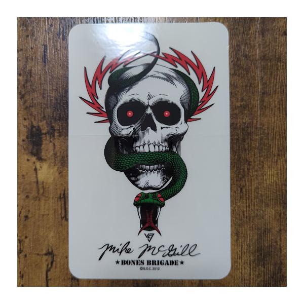 【ST-504】 Powell Peralta skateboard sticker パウエル ペラルタ スケートボード ステッカー MIKE MCGILL■カラー：ブラック系（クリアタイプ）■サイズ：縦15.3cm×横9.5cm■稀に折れ...