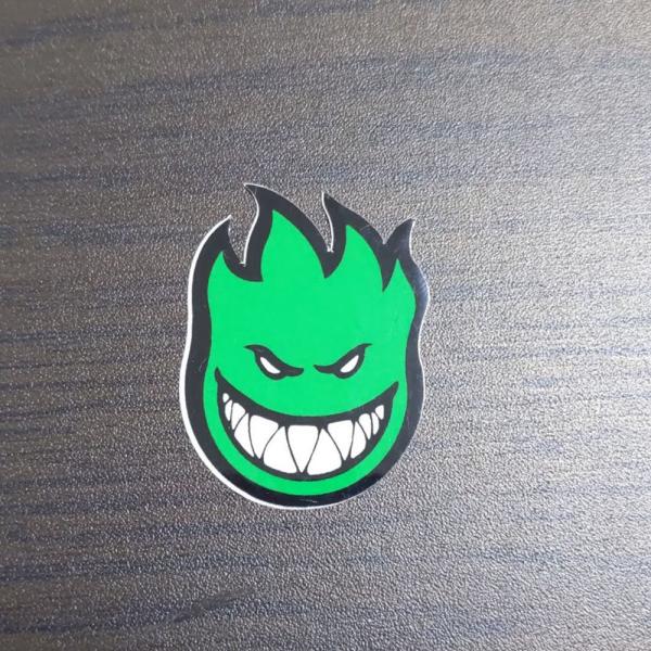 【ST-724】Spitfire Wheels Skateboard スピットファイア スケートボード sticker ステッカー Devil Head 1.5inch GRN■カラーグリーン■サイズ縦3.8cm×横2.8cm※稀に折れ、印...