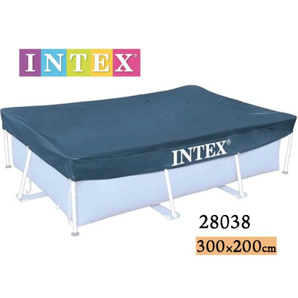 INTEX(インテックス) プールカバー 28038プールを使用しない時に、葉っぱや虫、ゴミなどが入ることを防ぎ、水を汚れにくくします。雨が降った際、溜まる水の重さでカバーが破れないよう所々に直径2cm程の小さな穴が空いております。INTE...