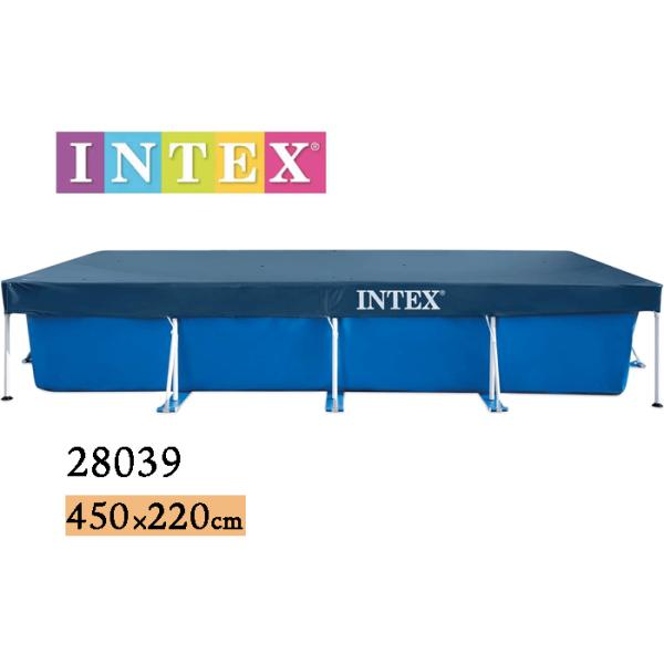 INTEX(インテックス) プールカバー 28039プールを使用しない時に、葉っぱや虫、ゴミなどが入ることを防ぎ、水を汚れにくくします。雨が降った際、溜まる水の重さでカバーが破れないよう所々に直径2cm程の小さな穴が空いております。INTE...