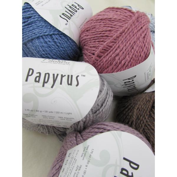 コットン　78％シルク　22％50ｇ　120ｍ棒　針　6〜7号かぎ針　7/0〜8/0号標準ゲージ　21目　29段在庫限りの特別価格！お早目に！