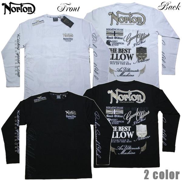 2026 SPARING Norton 【 ノートン 】長袖Tシャツ。刺繍・ゴールドラメ刺繍・馴染みプリントを駆使した細部までこだわりの造りで高級感のある1枚。 アームやバックが存在感抜群でどこから見ても注目を集めそう。しっかりした天竺素材...