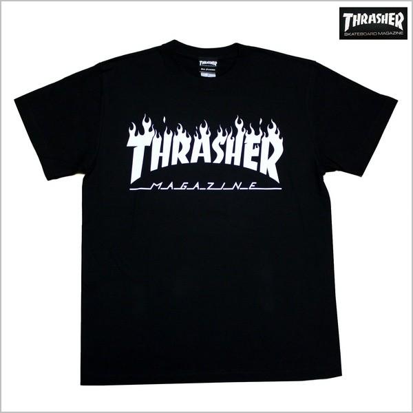 2017 SUMEERモデルの THRASHER【 スラッシャー 】Tシャツ! スケーター/ストリートシーンで人気爆発！Ｍ　(着丈約68cm、身幅約51cm、肩幅約47cm、袖丈約20cm)Ｌ　(着丈約71cm、身幅約54cm、肩幅約50c...