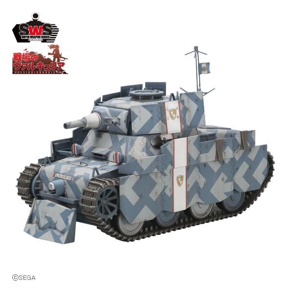 エーデルワイス号と共に戦う小型戦車。多彩な武器を駆使し戦場を駆け抜ける。作品 戦場のヴァルキュリア商品仕様 インジェクションプラキット原型制作 造形村スケール 1/35 scale発売日 2014年11月22日(C)SEGA