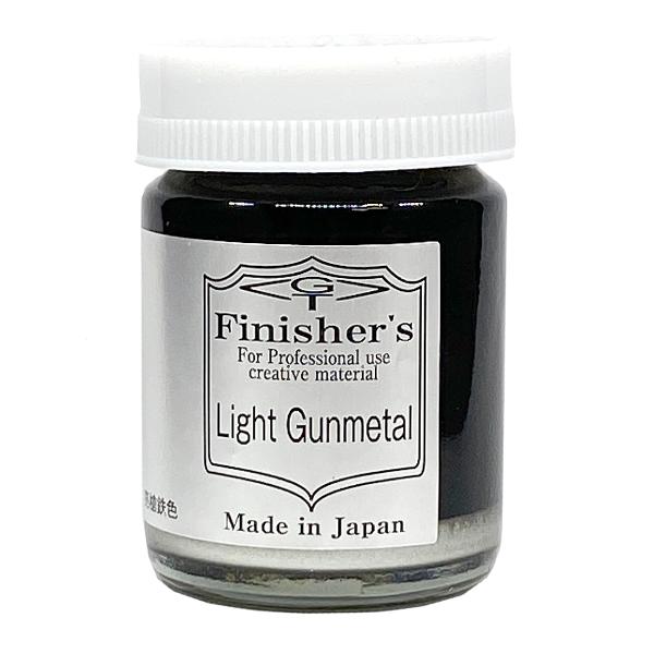 模型用ラッカー塗料　内容量20ml黒鉄色。エンジン周りや銀とのメリハリをつけるために使います。ブラウンティレル020やハコスカにもピッタリ※Finisher'sカラーは原液を使用しているためとても濃いです　そのためやや多めにシンナーでうすめ...