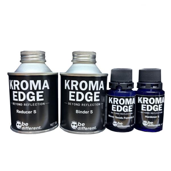 【KROMA EDGE について】KROMA EDGE は、最先端の自己組織化技術(Self-Organization Technology)により、金属粒子が塗膜表面へ浮き上がり整列することで、今までにない鏡面反射と深みのある金属光沢を塗...