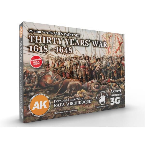 従来のアクリル塗料と比較して顔料がさらにきめ細やかになり、発色や伸びが向上して撹拌しやすくなっています。1618-1648年のヨーロッパで30年間つづいた「30年戦争」を題材にしたゲームフィギュアの塗装色セットです。この分野のエキスパートで...