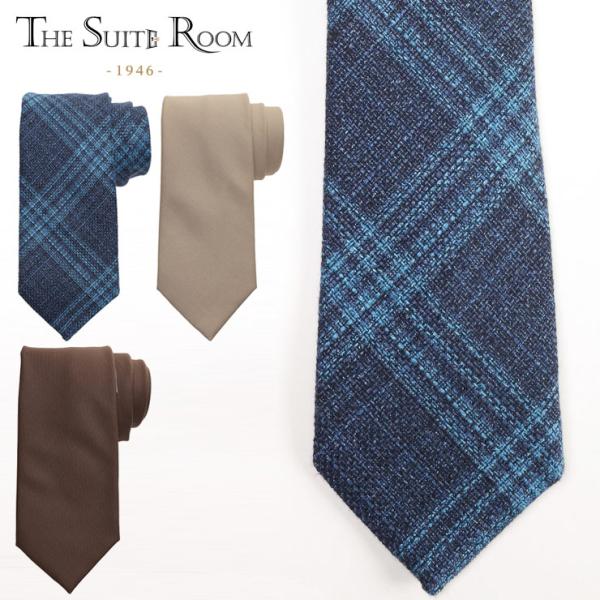 イタリアの老舗高級服地メーカー、TALLIA DI DELFINO（タリア・ディ・デルフィノ）の極上素材を贅沢に使用した、THE SUITE ROOMのネクタイ。素材には、しなやかさと温かみを併せ持つウール100％を採用。ウールタイ特有のふ...
