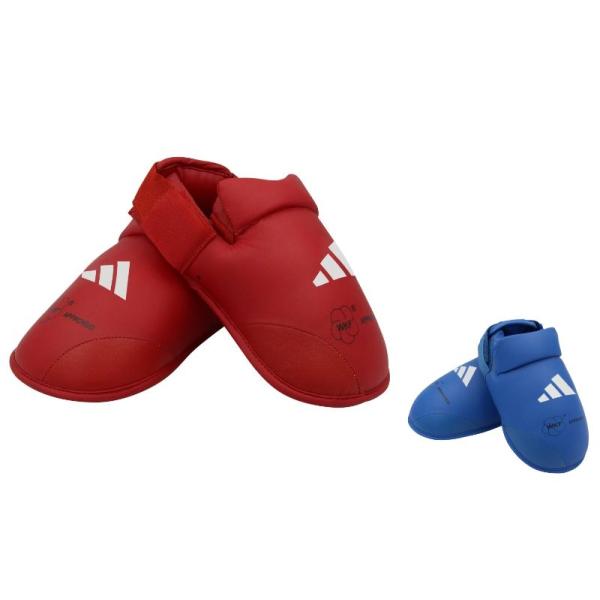 WKF公認adidasコンビネーションキックの甲プロテクター脛部分は付属しておりません！甲部分のみ商品の耐久性が既存商品より４倍強くなりました（当社比）。日本人の体格に合わせてフォームを変更。優れたフィット感でより動きやすくなりました。左右...