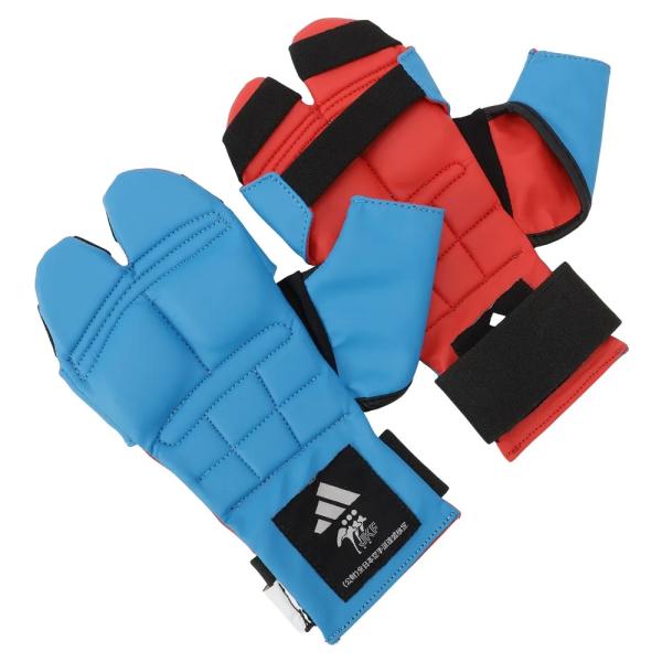 adidas 拳サポーター 小学生用リバーシブル 全日本空手道連盟検定品 JKF 公認防具 全少 送料無料小学生用赤・青リバーシブル拳サポーター 左右セットの価格（公財）全日本空手道連盟公認全国小学生大会 公式使用モデル！全空連の新基準をク...