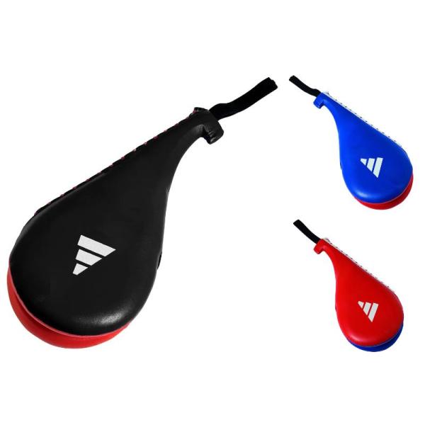 adidas ダブルミット （Small） テコンドーや空手、キックボクシングの上段のトレーニングを可能にしたアディダスダブルミット小さくて使いやすいです。 材質：ポリウレタン＋E.V.Aアディダスミットのサイズ表LARGEサイズ： 47セ...