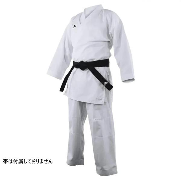 adidas 空手衣 組手ファイター DNA NEW JAPANモデル WKF公認 胸、背中にアディダス刺繍ロゴがありますズボンの足には刺繍ロゴありません全空連公式大会で使用できますWKF公認空手衣（上下セット）帯はついていません特に軽くて...