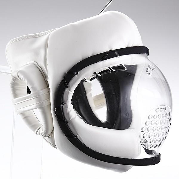 ■製品特徴打撃を想定した格闘技用のヘッドガードです。透明な強化プラスティック「ポリカーボネード」を使った商品です。また耳保護を付けて、既存製品より一段安全面を考慮致しました。ベルクロタイプで使いやすいです。ポリカーボネードは折れにくい特殊素...