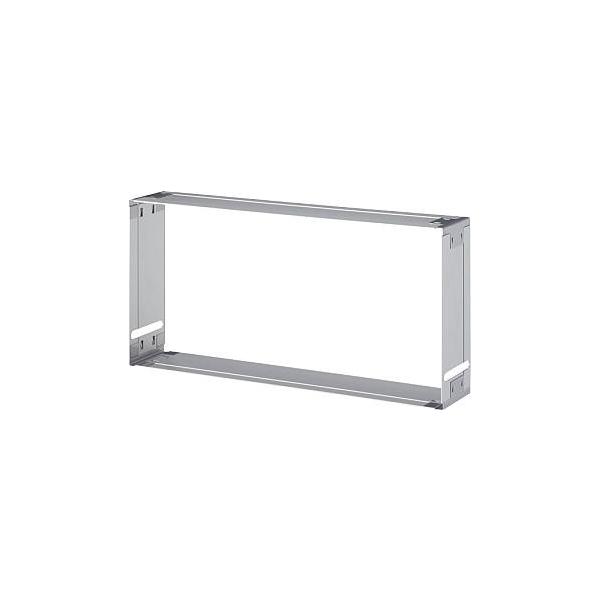※ユニサス（UNISUS)専用　施工枠（傷防止用オプション）1Bサイズ用材質/枠：アルミ形材・クリヤーアルマイト処理コーナー金具：ステンレス（SUS304）商品本体サイズ１Ｂ用内寸：幅３８５．５ｍｍｘ高さ１８５．５ｍｍ１Ｂ用外寸：幅３８９．...