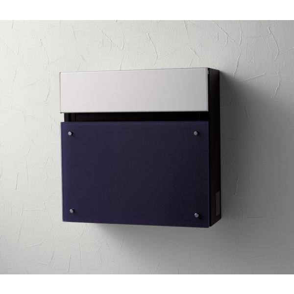 パネル色：ネイビーブルー（濃紺）壁掛け用サイズ/幅：390mmx奥行き：１４５mmx高さ：390mm重量/4.5kg材質/本体：アルミ型材、側板：ASA樹脂　　　上パネル：アルミ型材、扉：ガルバニウム鋼板