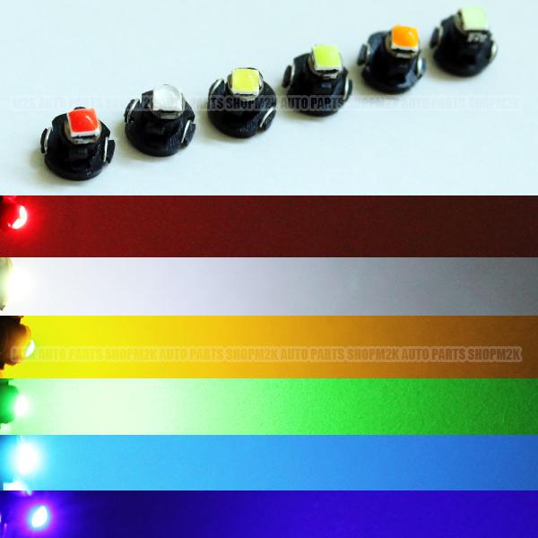 T3 T4.2 T4.7 CHIP 拡散 ドーム LED SMD 1個 バイク 車 汎用品対応電圧：12V発光色： ホワイト イエロー グリーン レッド ブルー クリスタルブルーサイズ： T3 / T4.2 / T4.7 (全長約10mm)...