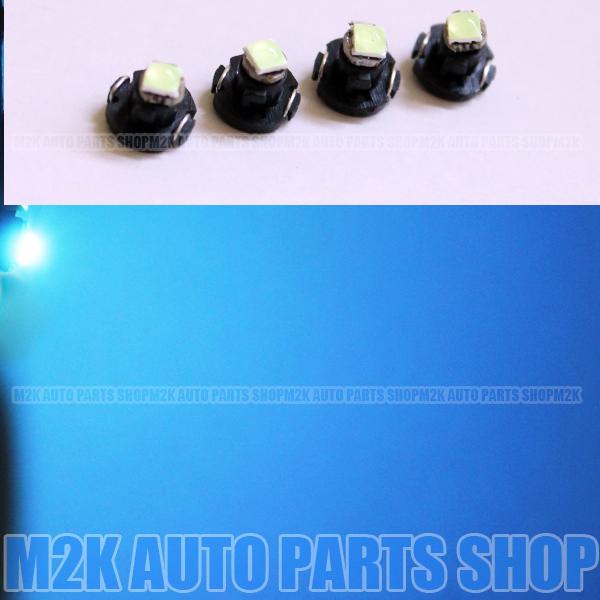 T3 T4.2 T4.7 CHIP 拡散 ドーム LED SMD 4個 バイク 車 汎用品対応電圧：12V発光色： クリスタルブルーサイズ： T3 / T4.2 / T4.7 (全長約10mm)エアコンパネル スイッチ インジケーター シフ...