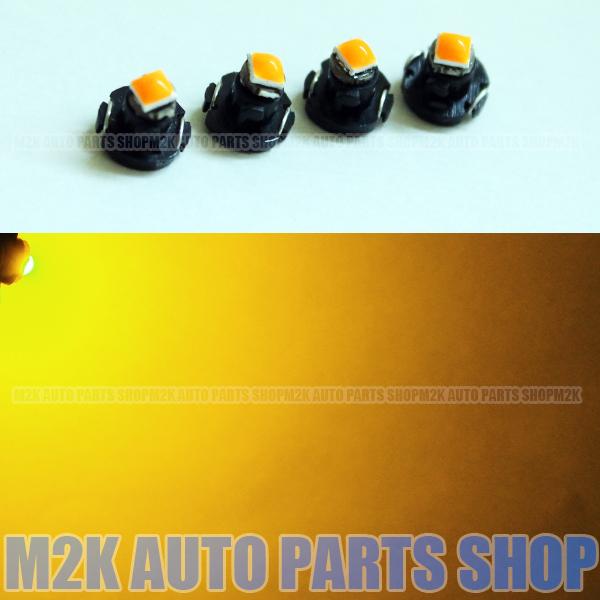 T3 T4.2 T4.7 CHIP 拡散 ドーム LED SMD 4個 バイク 車 汎用品対応電圧：12V発光色： イエローサイズ： T3 / T4.2 / T4.7 (全長約10mm)エアコンパネル スイッチ インジケーター シフト シガ...