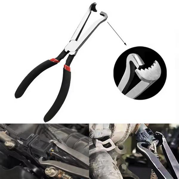 ◆商品名 : カプラーハズシ プライヤー オーディオ ナビ エンジン ホース クランプ ホースバンド 専用工具先端が細い形状ですので、つかみやすく、狭い場所でも取り外し可能頑丈で耐久性があり、ソフトハンドルは握りやすい　外装クリップや内装用...