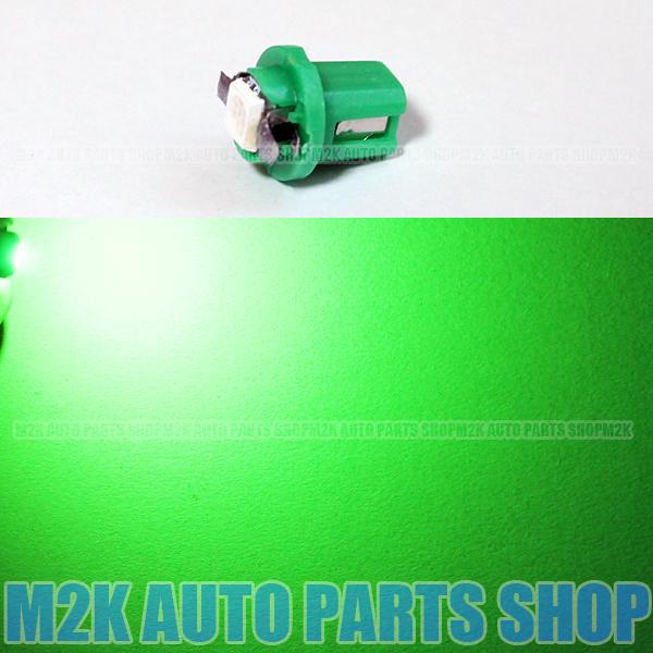 T5 B8.5D CHIP ドーム LED SMD ライト 1個 バイク 車 汎用品対応電圧：12V発光色： グリーンサイズ： T5 B8.5D エアコンパネル スイッチ インジケーター シフト シガーソケット メーター 球 他 【内容品】...