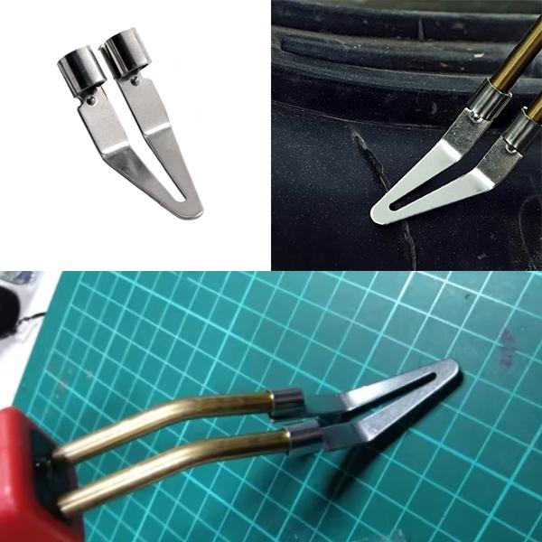 プラスチック 溶接機 棒 純正エアロ ハンダ DIY 修理アダプター 替え チップ 1個の販売エアロパーツ や プラスチック製品 などの補修に!!PPなど純正エアロ バイク 外装 純ベタ  カウル などに！タイラップ補修と違って溶かしてしっ...