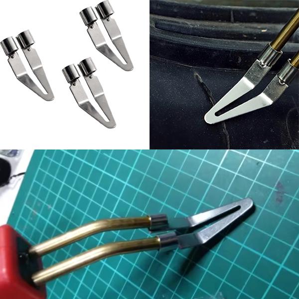 プラスチック 溶接機 棒 純正エアロ 補修 DIY 修理 溶接アダプター 替え チップ 3個の販売エアロパーツ や プラスチック製品 などの補修に!!PPなど純正エアロ バイク 外装 純ベタ カウル などに！タイラップ補修と違って溶かしてし...