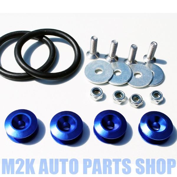 ■商品内容商品名：JDM QUICK RELEASE FASTNER/クイックリリース ファスナー自動車メーカー：汎用 すべての自動車メーカー車種：汎用 すべての自動車カラー：ブルー内容：クイックリリース本体/４つワッシャー/４つボルト/４...