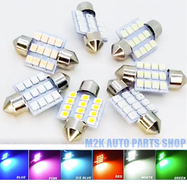 高輝度LED SMD T10 31mmルームランプ マップランプ カーテシランプ ラゲッジランプ バニティランプ 室内灯 ナンバー球12連LEDが強烈に輝き、直視厳禁の超爆光です。取付は簡単、ソケットに差し込むだけです。汎用品です。多数車種...