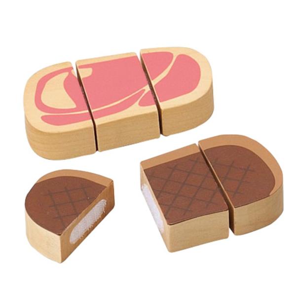 焼き目が香ばしい、ジューシーなステーキ。 赤い生のお肉を焼いてひっくり返すと、こんがりと焼き目が付いています。リアルで楽しい、大人も子どもも大好きなメニューです。平面なので包丁で切る時にぐらつかず、安定してザクっと切ることができます。アルコ...