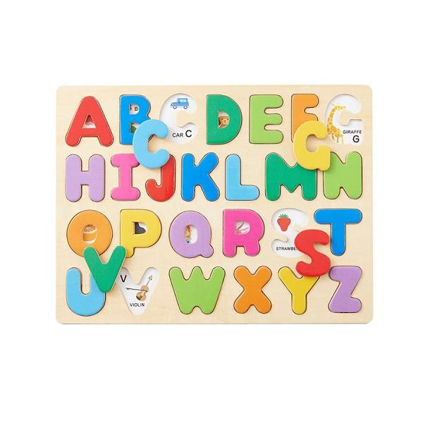 ☆大人気のパズルが、カラフルでポップな色合いと、馴染みのあるかわいいモチーフになってパワーアップ☆カラフルで見た目も可愛い、温かみのある木製パズルです。繰り返しアルファベットをはめ込み、手で形を確認することで「アルファベット」が自然に頭に入...
