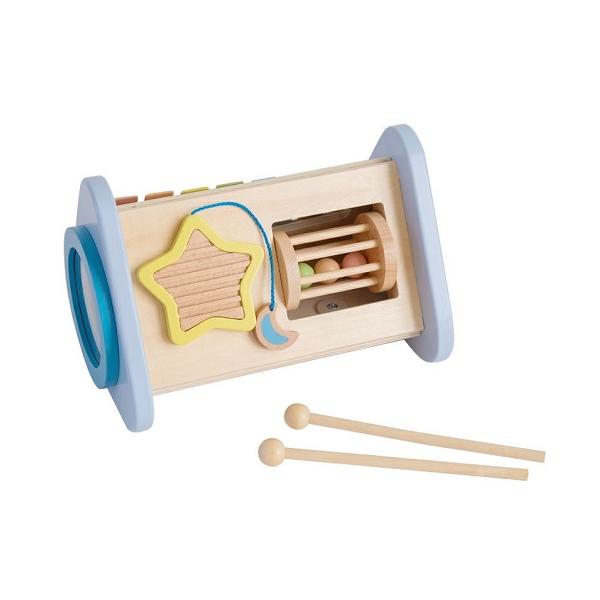 ロングセラーの「森の音楽会」がパステルカラーで新登場♪大きな可愛いお星さまをモチーフに、夜空をイメージしたおしゃれなカラーリングのティンクルシンフォニー！鉄琴・ドラム・ギロ・ラトル・歯車などの5つの音あそびを通して、音感を優しく、情緒を豊か...