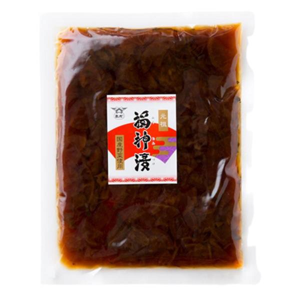 元祖福神漬は添加物を使用していない酒悦元来の昔ながらの味に仕上げた福神漬です。（塩分約7.5%） 創業から１００年を超える老舗の酒悦。内容量：200g×1袋賞味期限：パッケージに記載