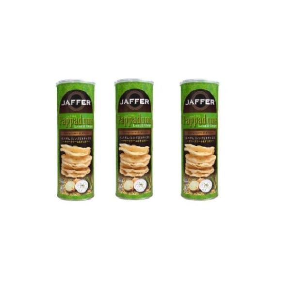商品名：JAFFER パパダム(レンズ豆) チップス サワークリーム＆オニオン 60g×3個 お菓子 チップス サワークリーム内容量：60g×3個原材料：パッケージに記載あり商品説明：インド料理の伝統的な付け合せで、たんぱく質と食物繊維を豊...