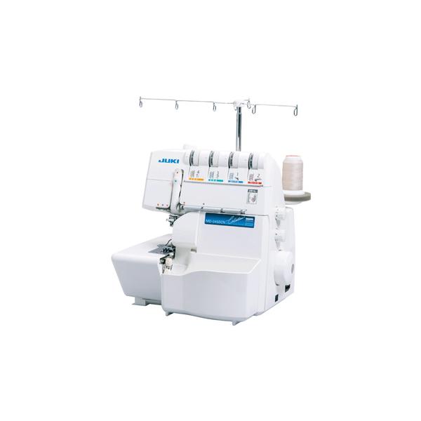 JUKI MO-345DCN ロックミシン【標準装備品】ソフトカバー・フットコントローラー・ピンセット・掃除用ブラシ・2本糸切替アタッチメント・針糸通し・下メス・糸ゴマ当て座・カバーステッチ針糸通しシール・油・ネット・補助ベット・補助糸立て...