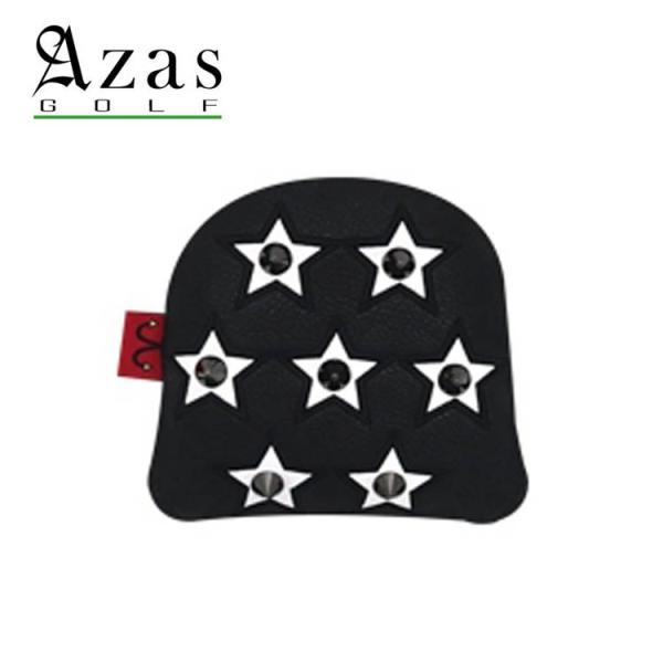 アザスゴルフ セルモ ヘッドカバー仕様 : パター用 素材 : 合成皮革カラー : 黒×黒(白) PM日本製合皮レザー　黒スッタズ ステラ パターカバー職人が合皮レザーにスタッズを一つ一つ丹念に取り付けて製作しています。ゴルフ場でも一際目を...