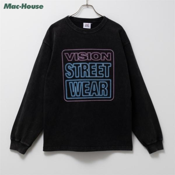 「VISION STREET WEAR」から、スノーウォッシュ加工をした長袖Tシャツの登場です。ボディ部分の生地にスノーウォッシュ加工を施したヴィンテージシリーズ。ブランドのコーポレートロゴをネオンにしたレトロ風デザインに仕上げました。カラ...