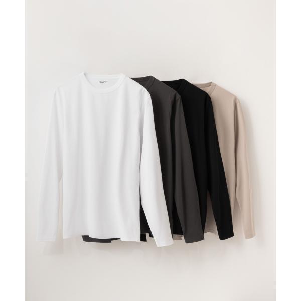 臭い菌の増殖も防げる抗菌防臭加工を備えた、長袖Tシャツです。シンプルな無地のクルーネックタイプはインナーとしても使えます。カラーは、オフホワイト・チャコール・ブラック・グレージュの4色展開です。レギュラーフィットで着心地良く、着回しもしやす...