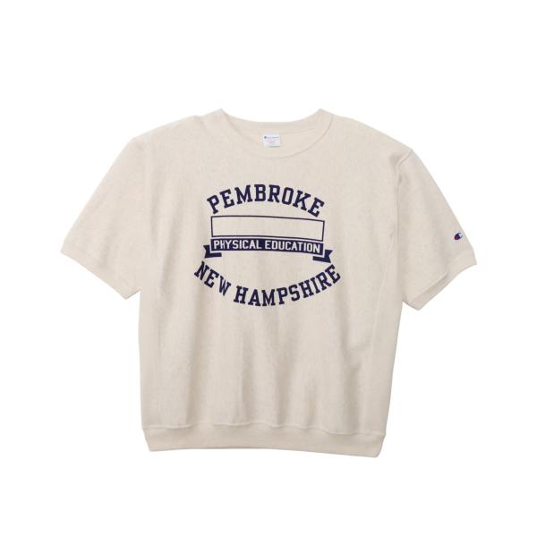 アメリカンスポーツウェアブランドの「Champion」から、ショートスリーブスウェットシャツの登場です。カラーは、オートミール・杢グレー・ブラック・ネイビーの4色展開です。■デザイン身幅、肩幅にゆとりを持たせたリラックスフィットです。フロン...