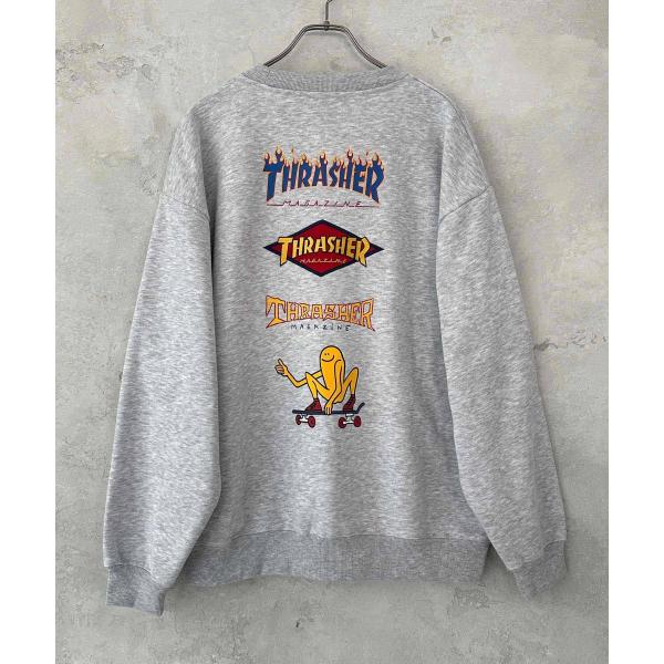 スケートボードブランド「THRASHER」から、暖かな裏起毛のトレーナーが登場。レギュラー丈で、ゆったりと着用できるルーズシルエットです。カラーは、グレー・ブラック・グリーン・ネイビーの4色展開です。インパクトのあるバックプリントがクールな...